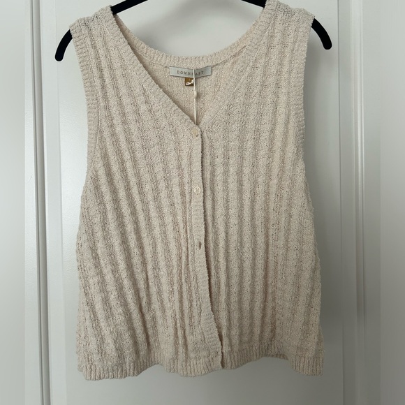 DownEast | Jackets & Coats | New Beige Knit Vest | Poshmark